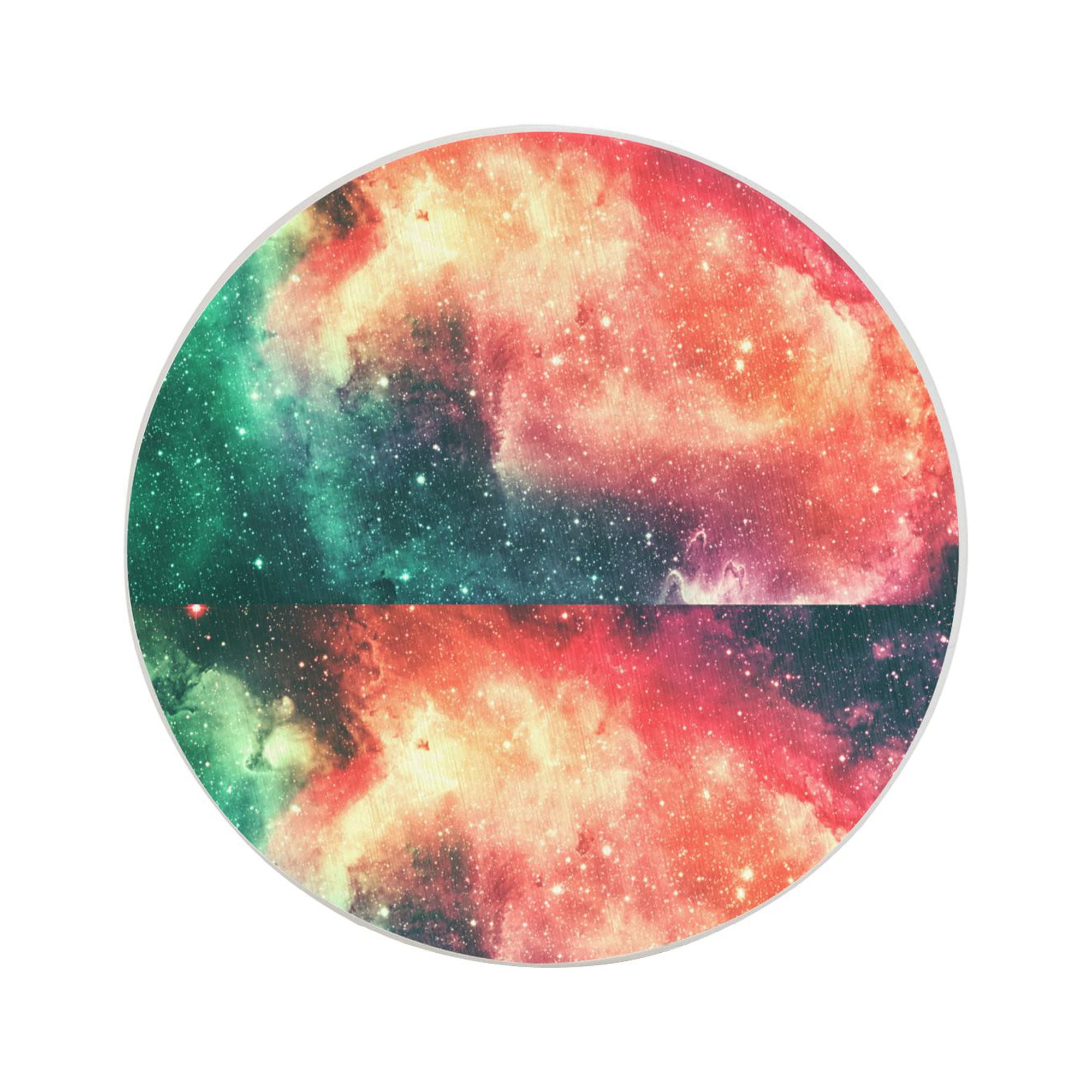 Circular Drink Coasters Set Galaxy Space Beautiful Home Decor Diatomite ...