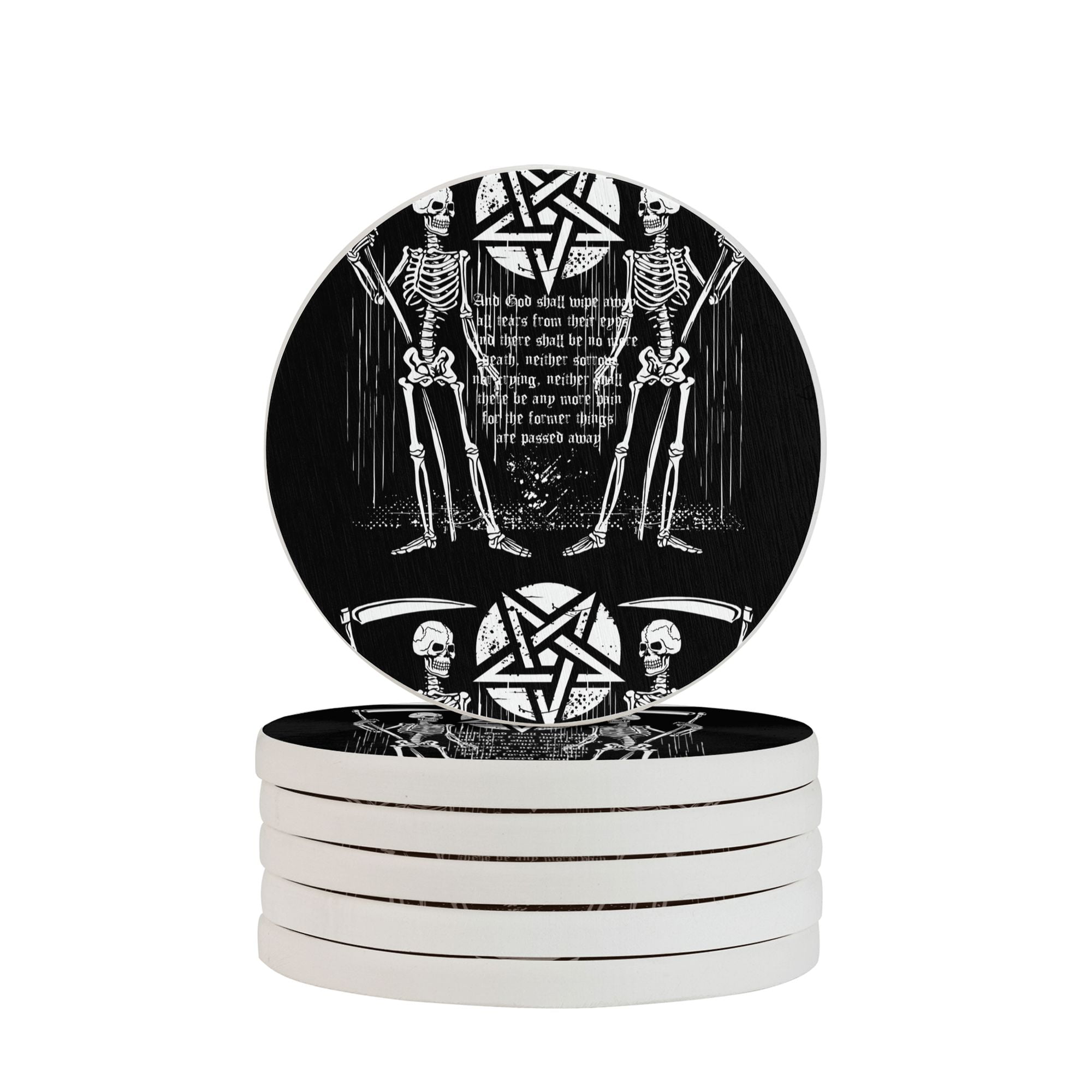 Circular Drink Coasters Set Guard Gothic Design Template Beautiful Home ...