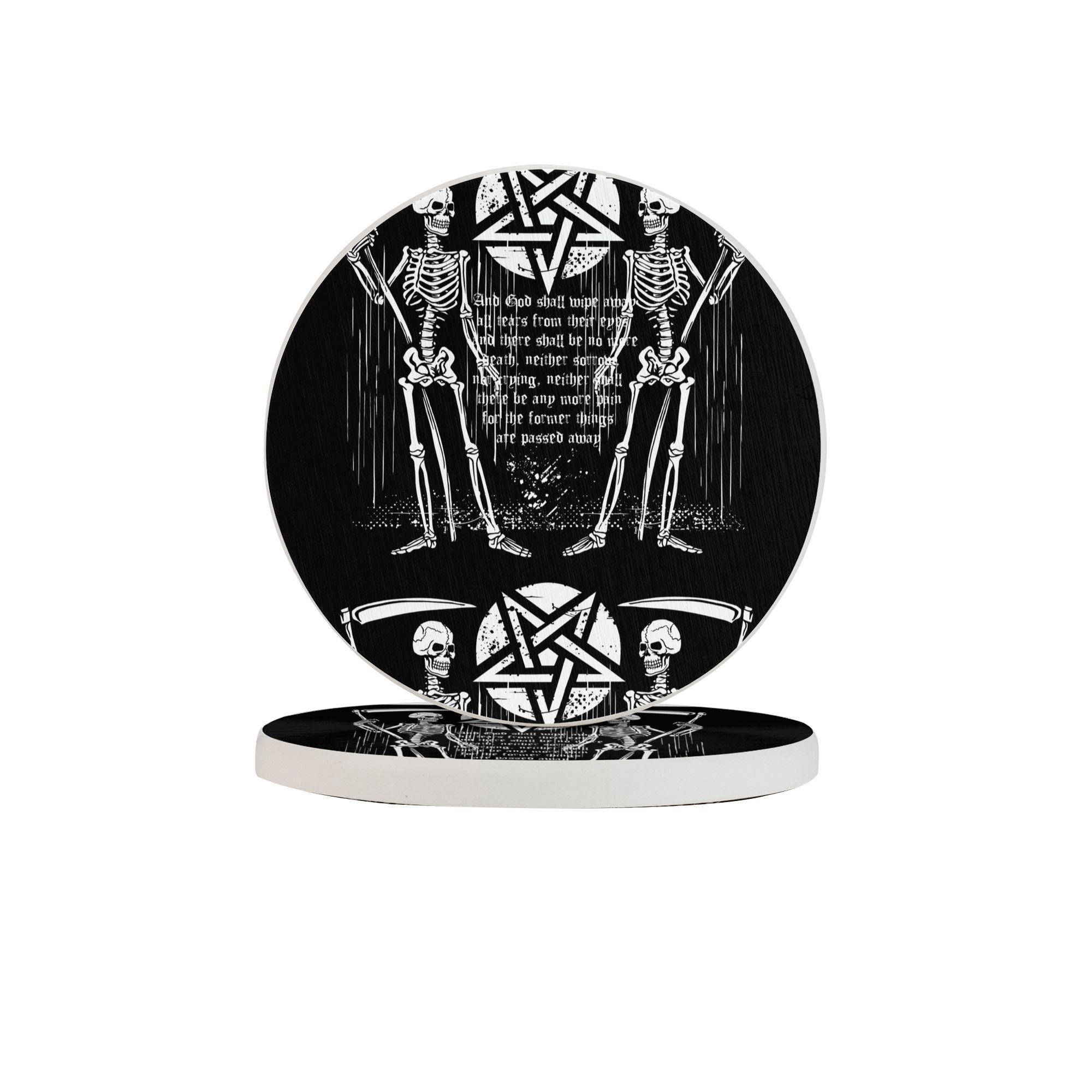 Circular Drink Coasters Set Guard Gothic Design Template Beautiful Home ...