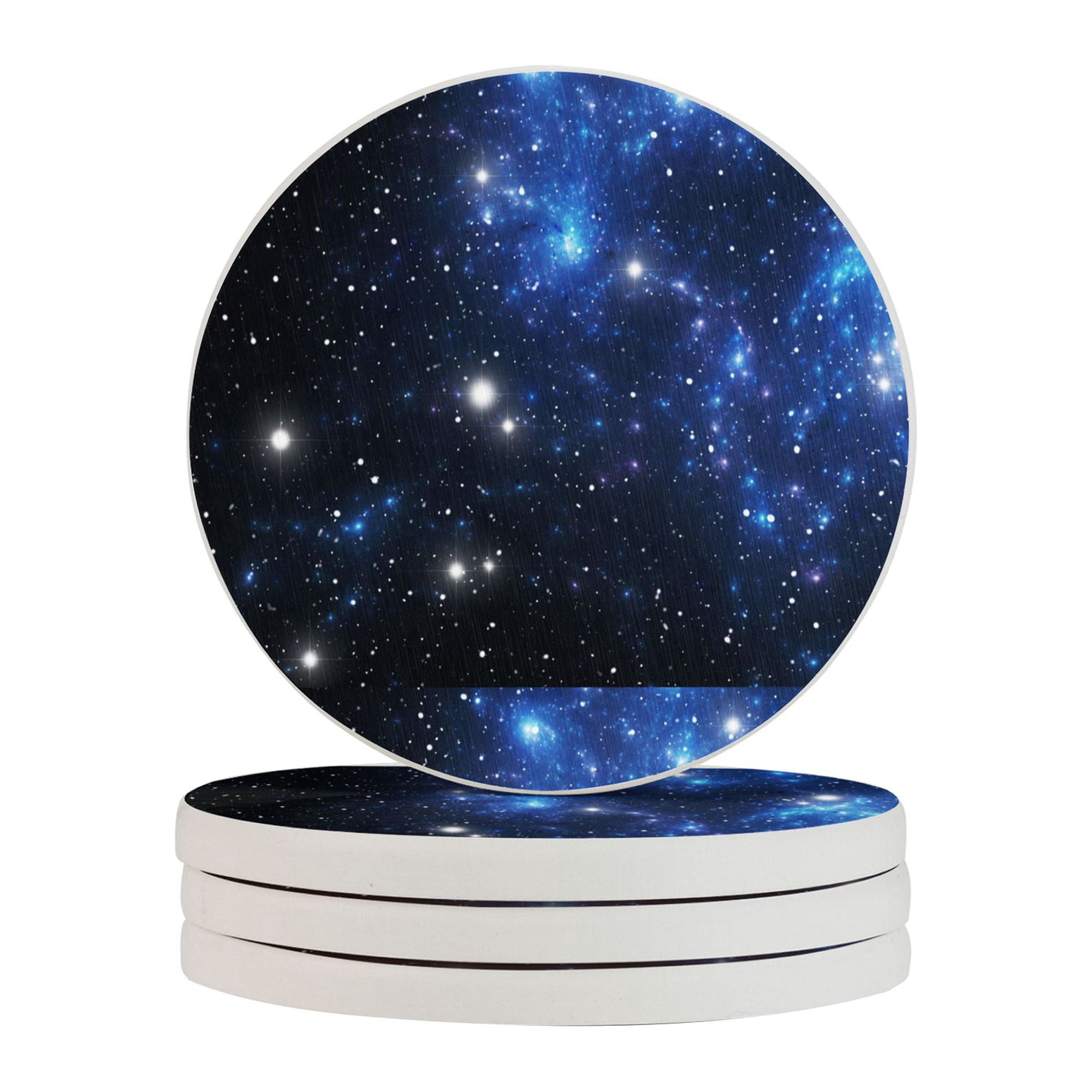 Circular Drink Coasters Set Outer Space Star Beautiful Home Decor ...