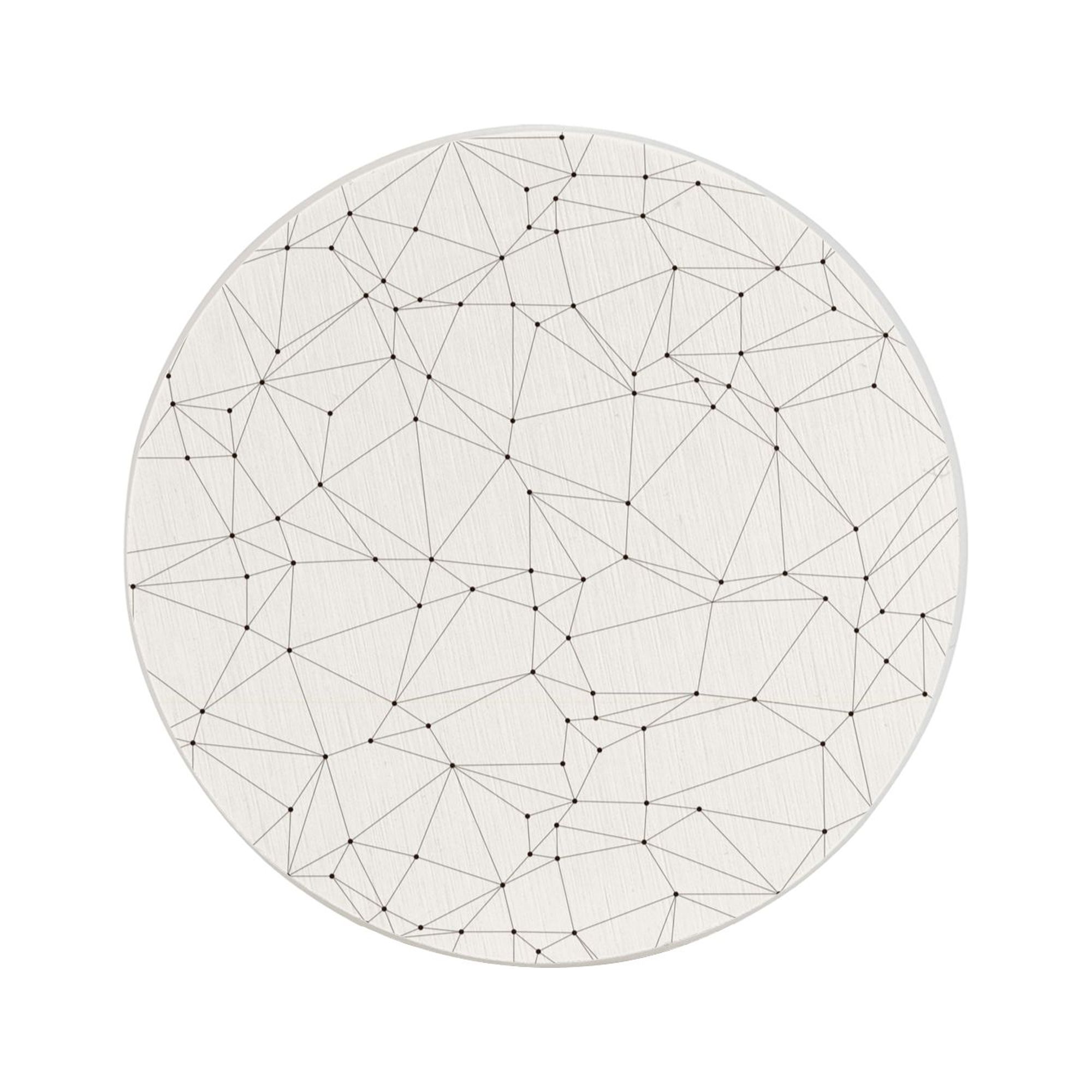 Circular Drink Coasters Set Outline Polygon Background Beautiful Home ...