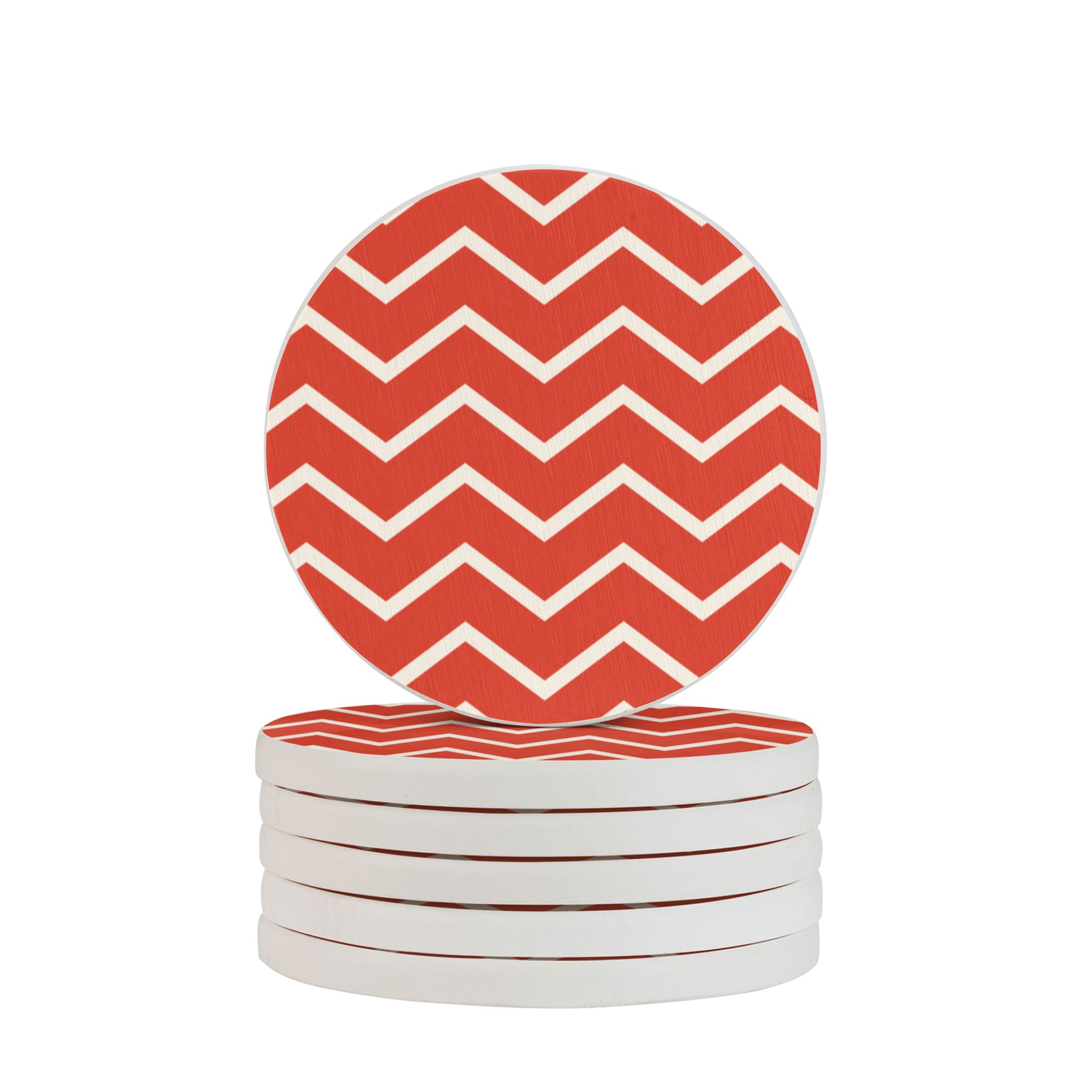 Circular Drink Coasters Set Pink Heart Background Beautiful Home Decor ...