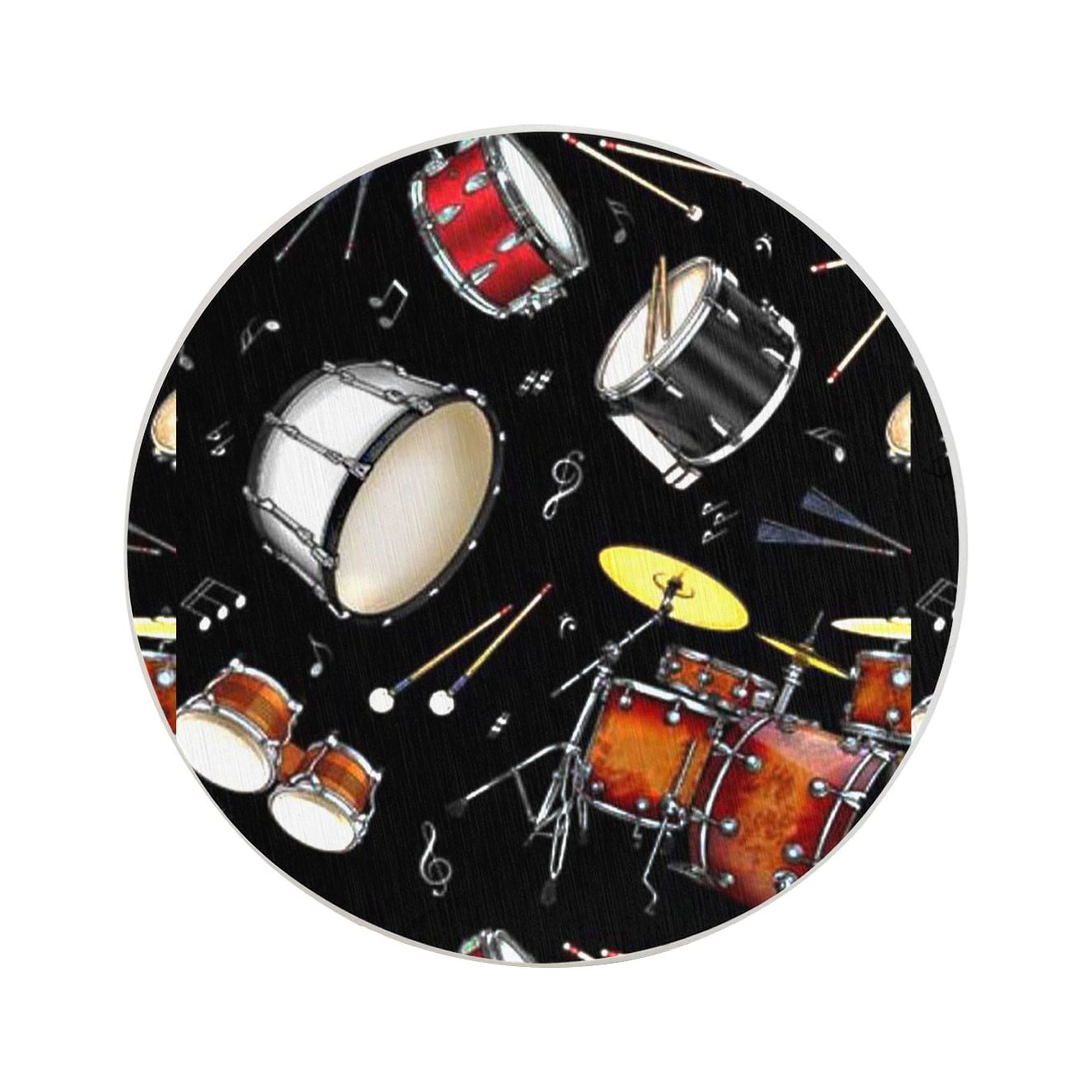 Circular Drink Coasters Set Rock Drum Beautiful Home Decor Diatomite ...