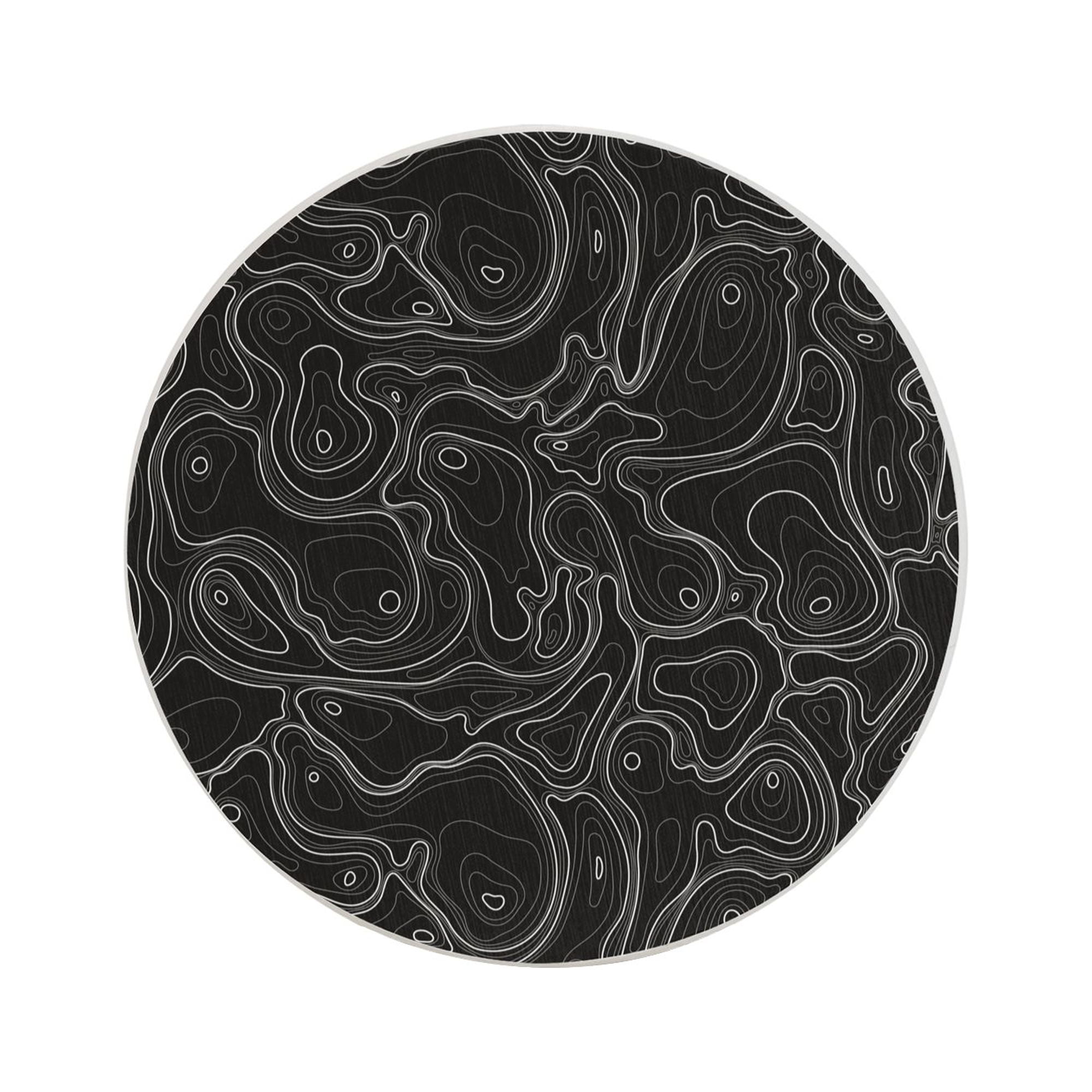 Circular Drink Coasters Set Topographic Map Background Beautiful Home ...