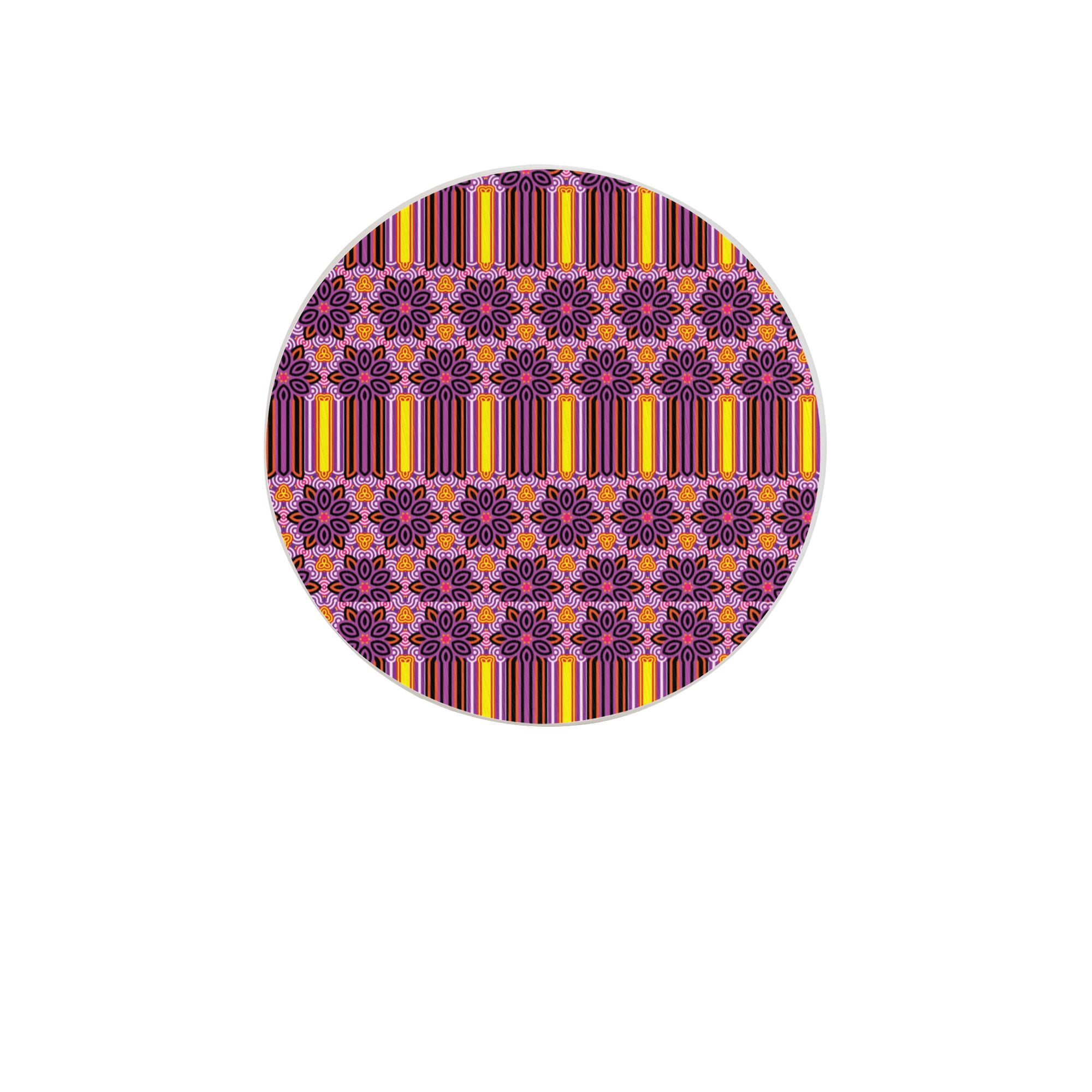 Circular Drink Coasters Set Vintage Decorative Pattern Background ...