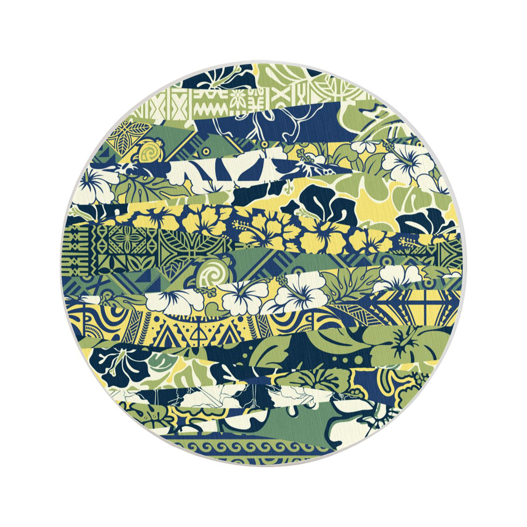 Circular Drink Coasters Set Wavy Background Beautiful Home Decor ...