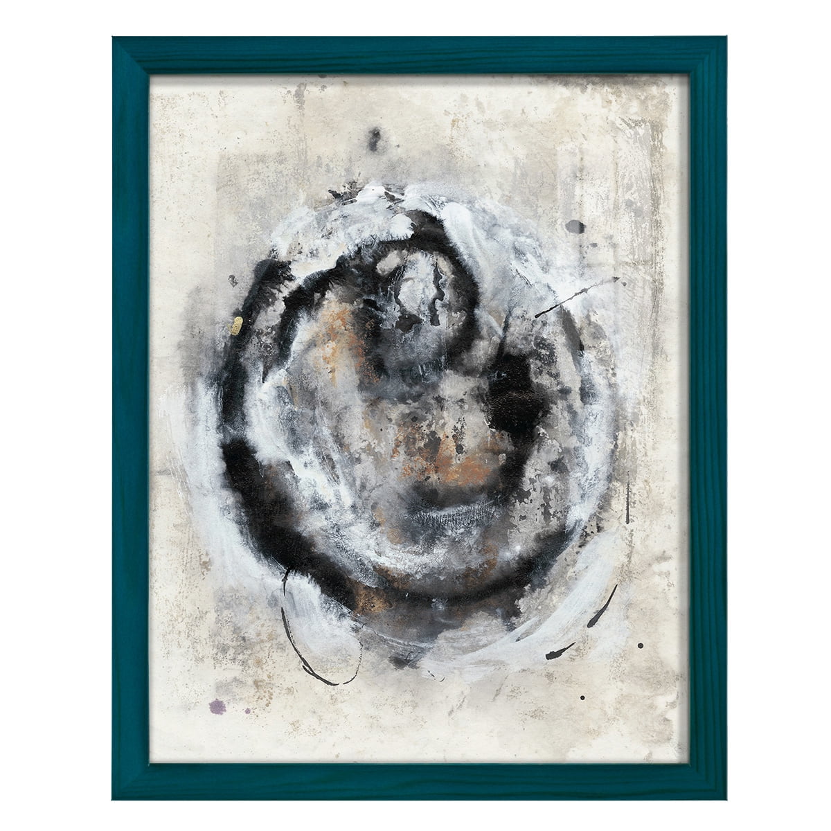 Circular Energy III -Framed Print w/glass-Ocean Blue - Walmart.com