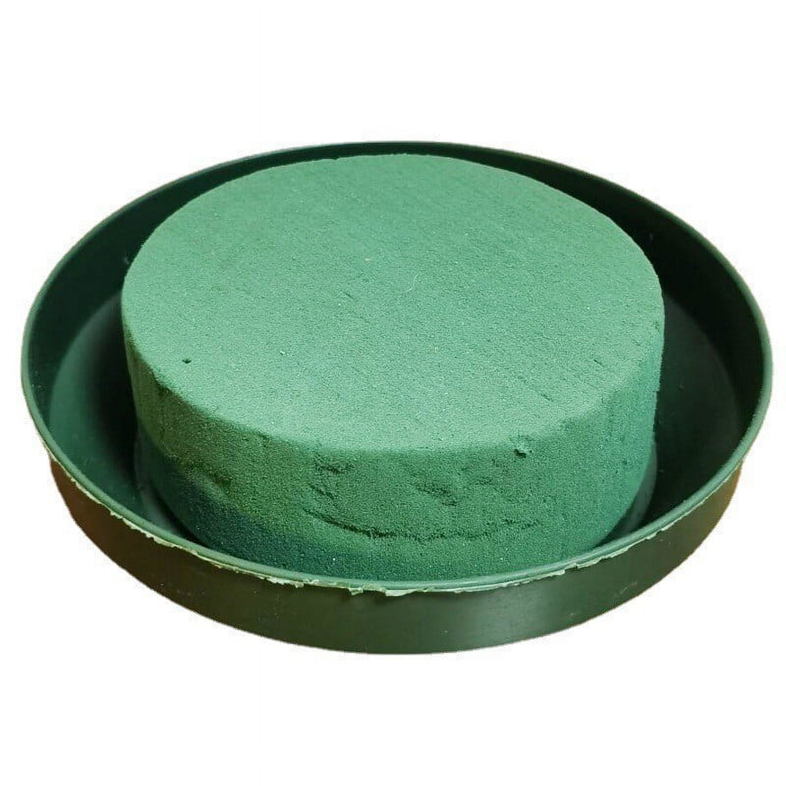 Circular Foam Mud Block For Fresh Flowers Soak In Water Before Use (1Pc ...