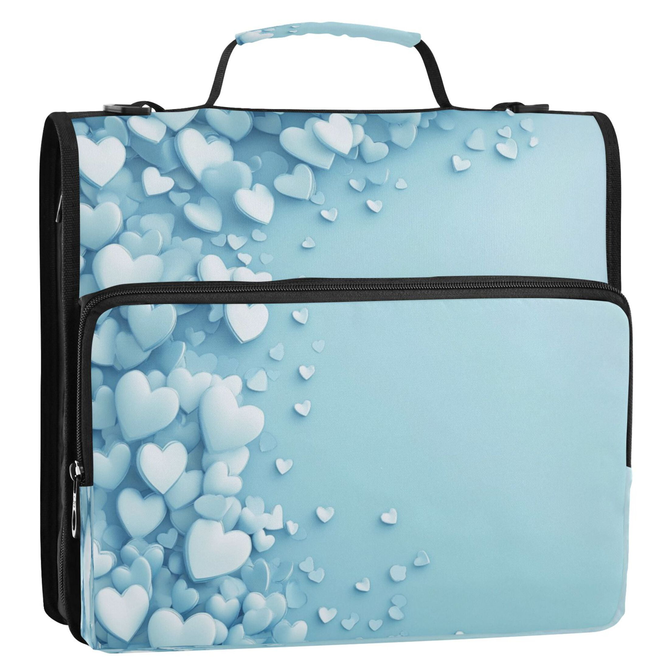 Circular Folder Package 13.6*3.5*12.4 Inches ,Binder Bag，Binder Organizer，Zipper Binder，3 Ring ...