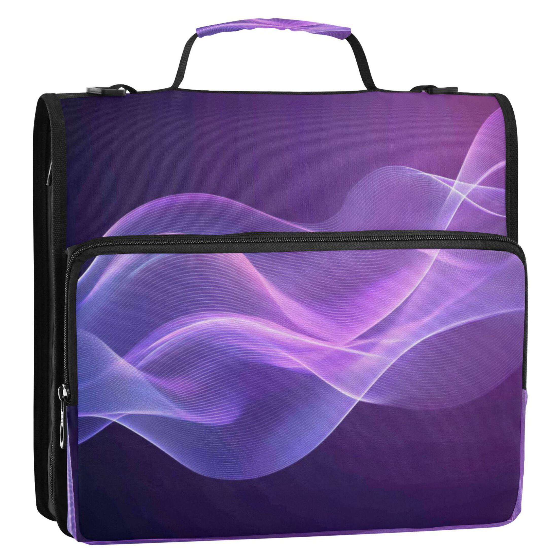 Circular Folder Package 13.6*3.5*12.4 Inches ,Binder Bag，Binder Organizer，Zipper Binder，3 Ring ...