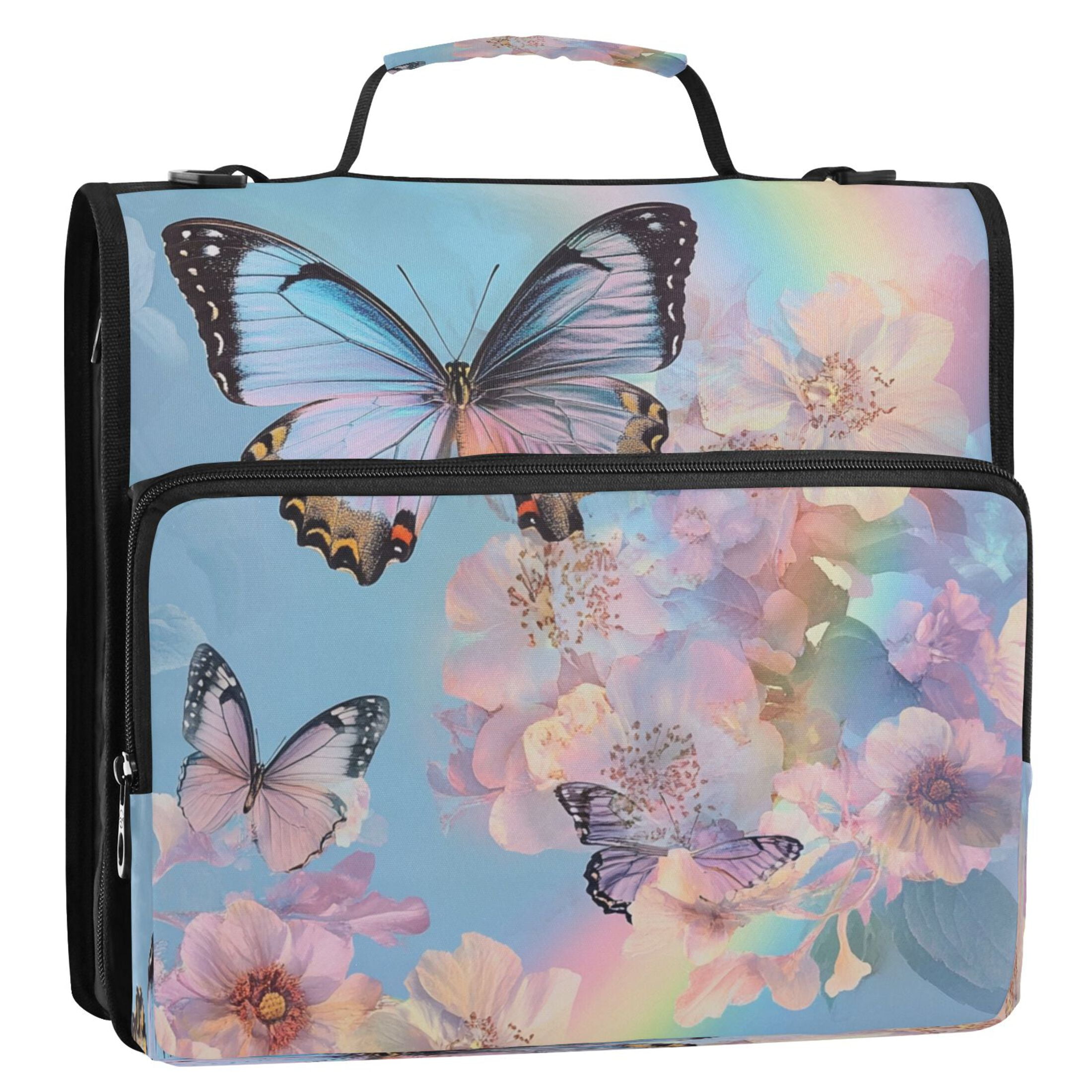 Circular Folder Package 13.6*3.5*12.4 Inches ,Binder Bag，Binder Organizer，Zipper Binder，3 Ring ...