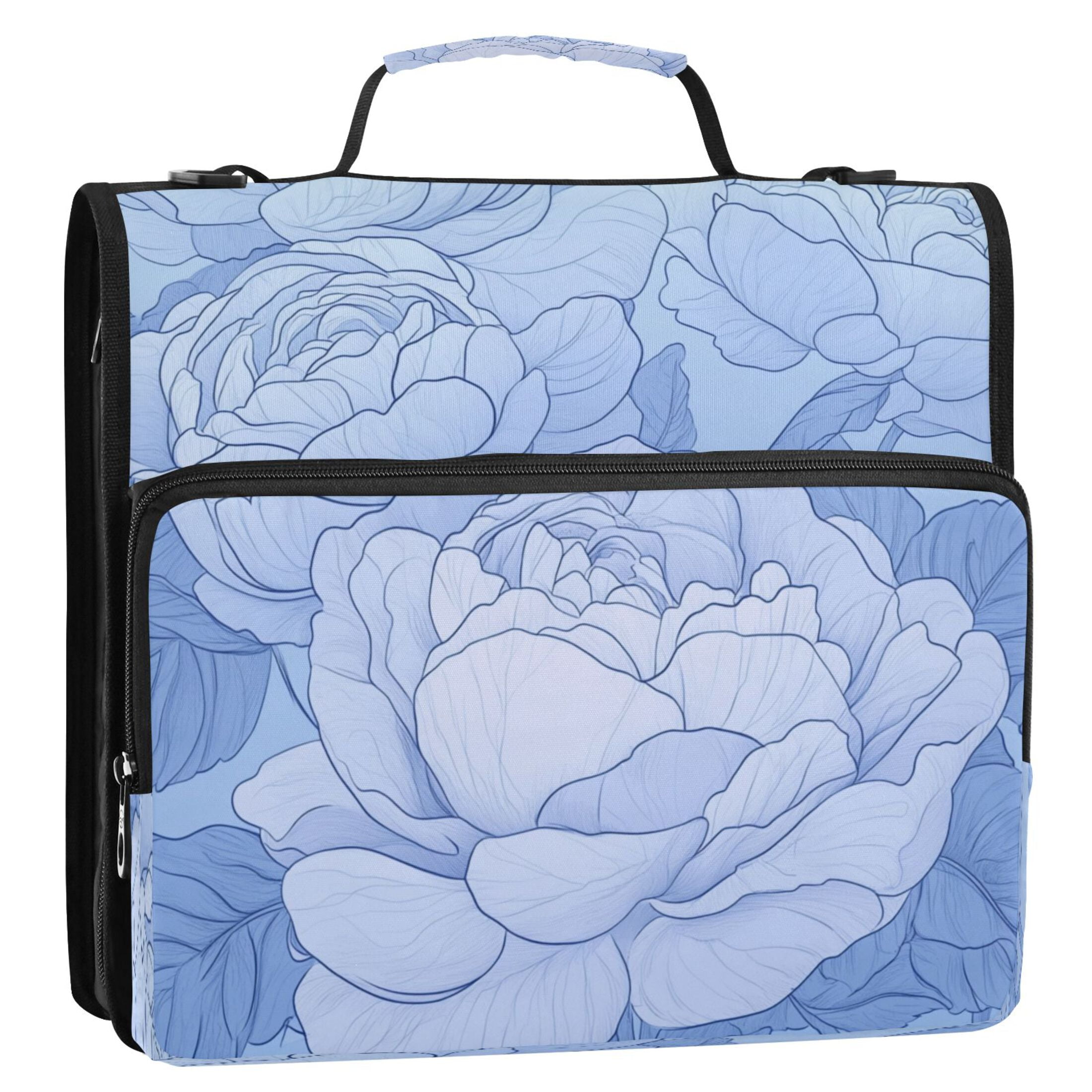 Circular Folder Package 13.6*3.5*12.4 Inches ,Binder Bag，Binder Organizer，Zipper Binder，3 Ring ...