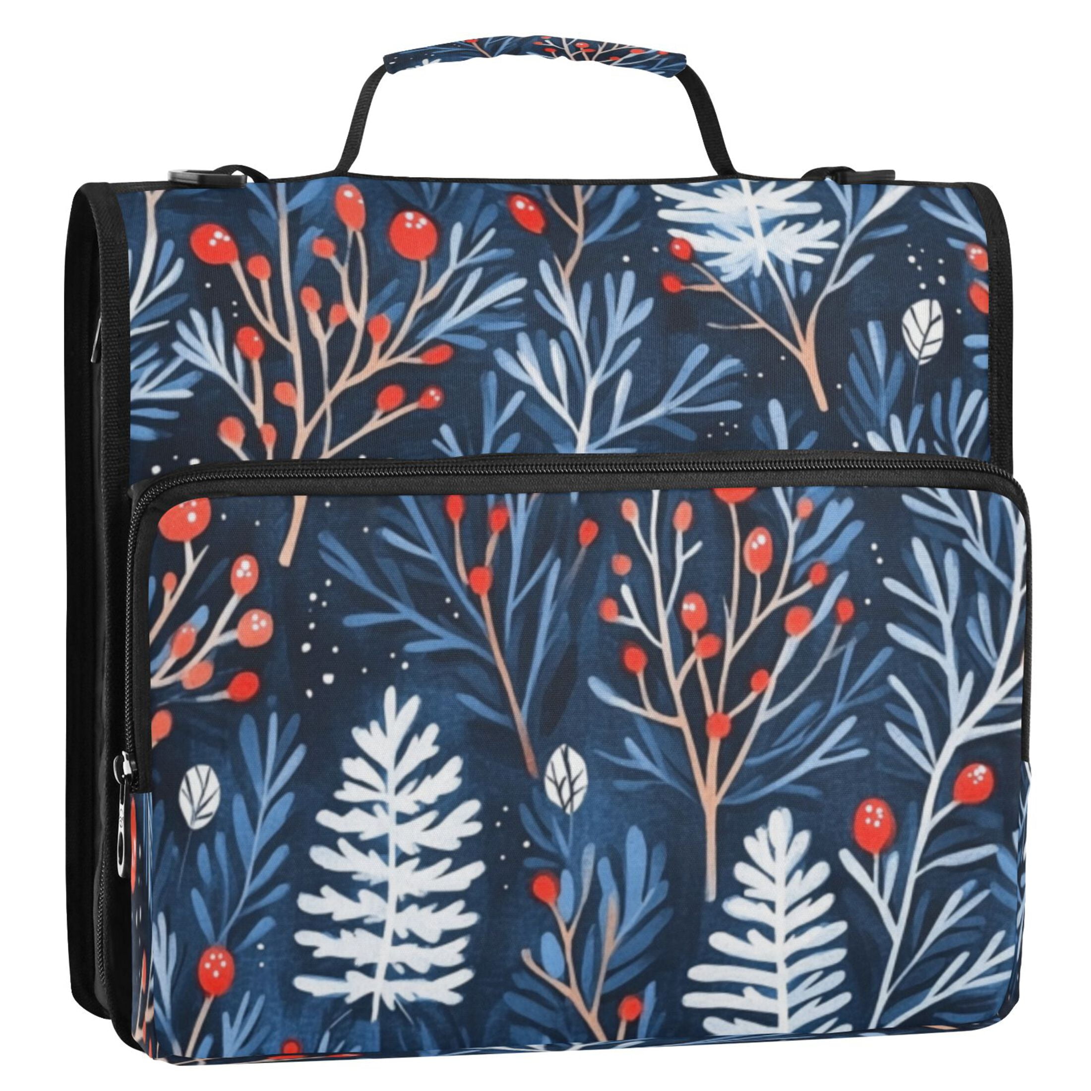 Circular Folder Package 13.6*3.5*12.4 Inches ,Binder Bag，Binder Organizer，Zipper Binder，3 Ring ...