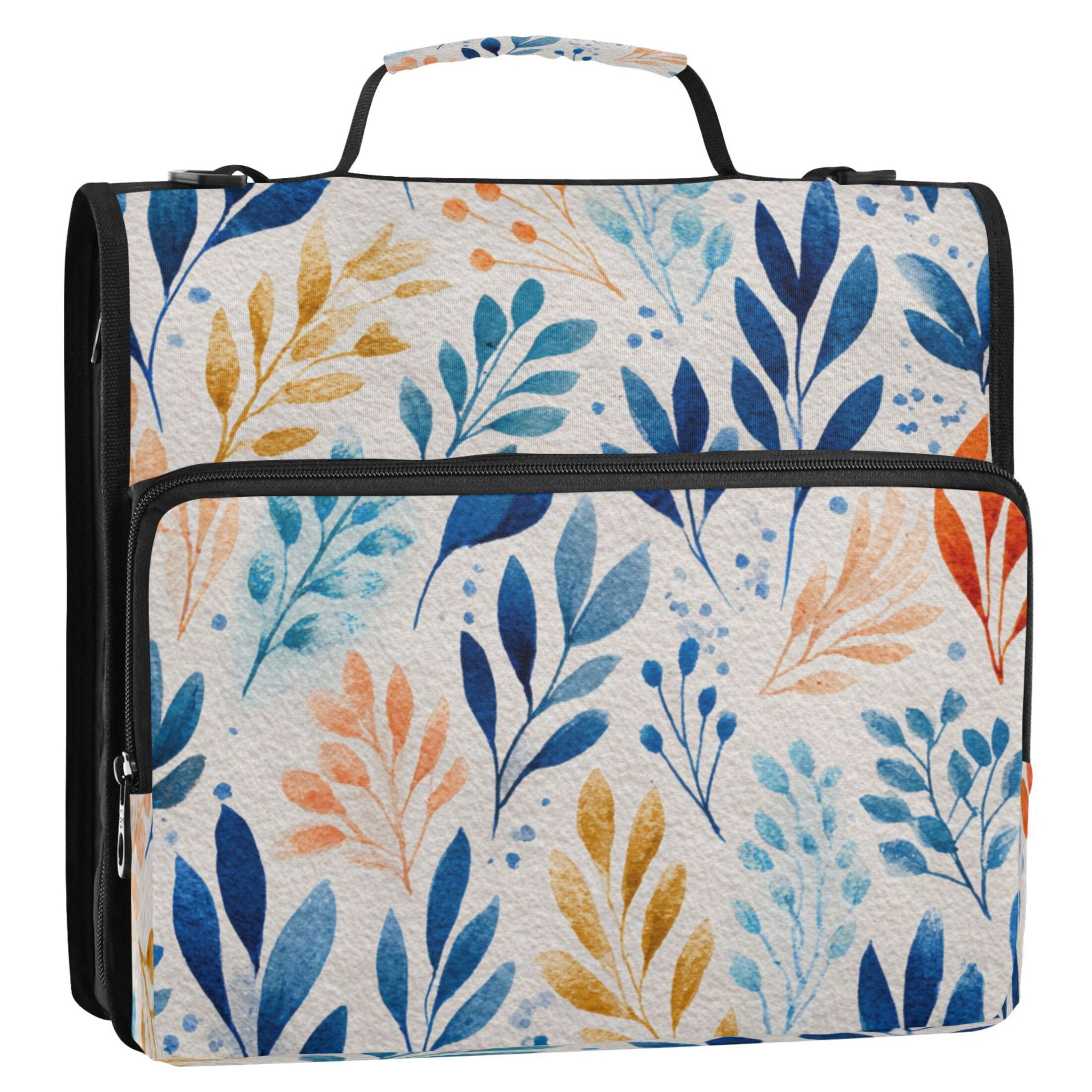 Circular Folder Package 13.6*3.5*12.4 Inches ,Binder Bag，Binder Organizer，Zipper Binder，3 Ring ...