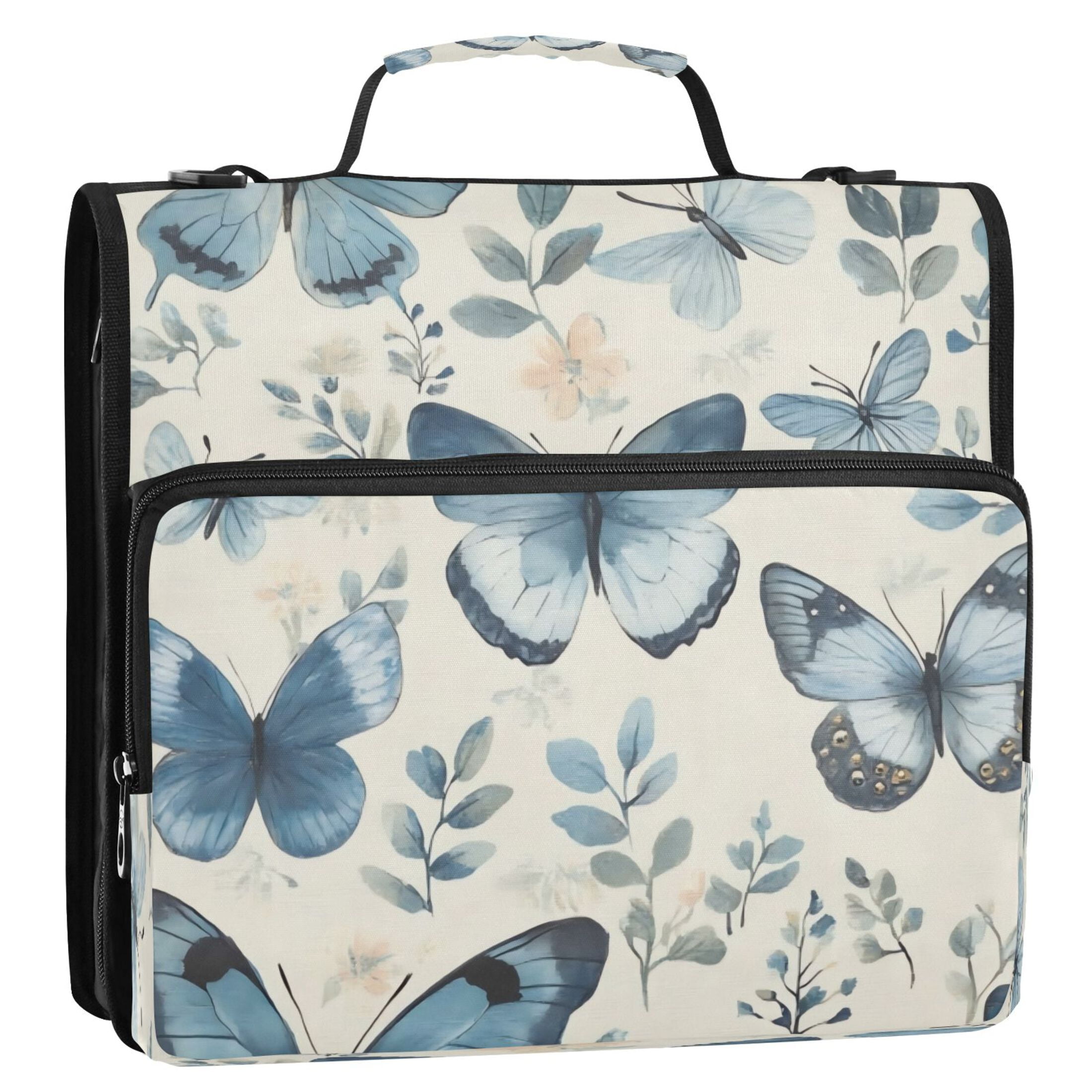 Circular Folder Package 13.6*3.5*12.4 Inches ,Binder Bag，Binder Organizer，Zipper Binder，3 Ring ...