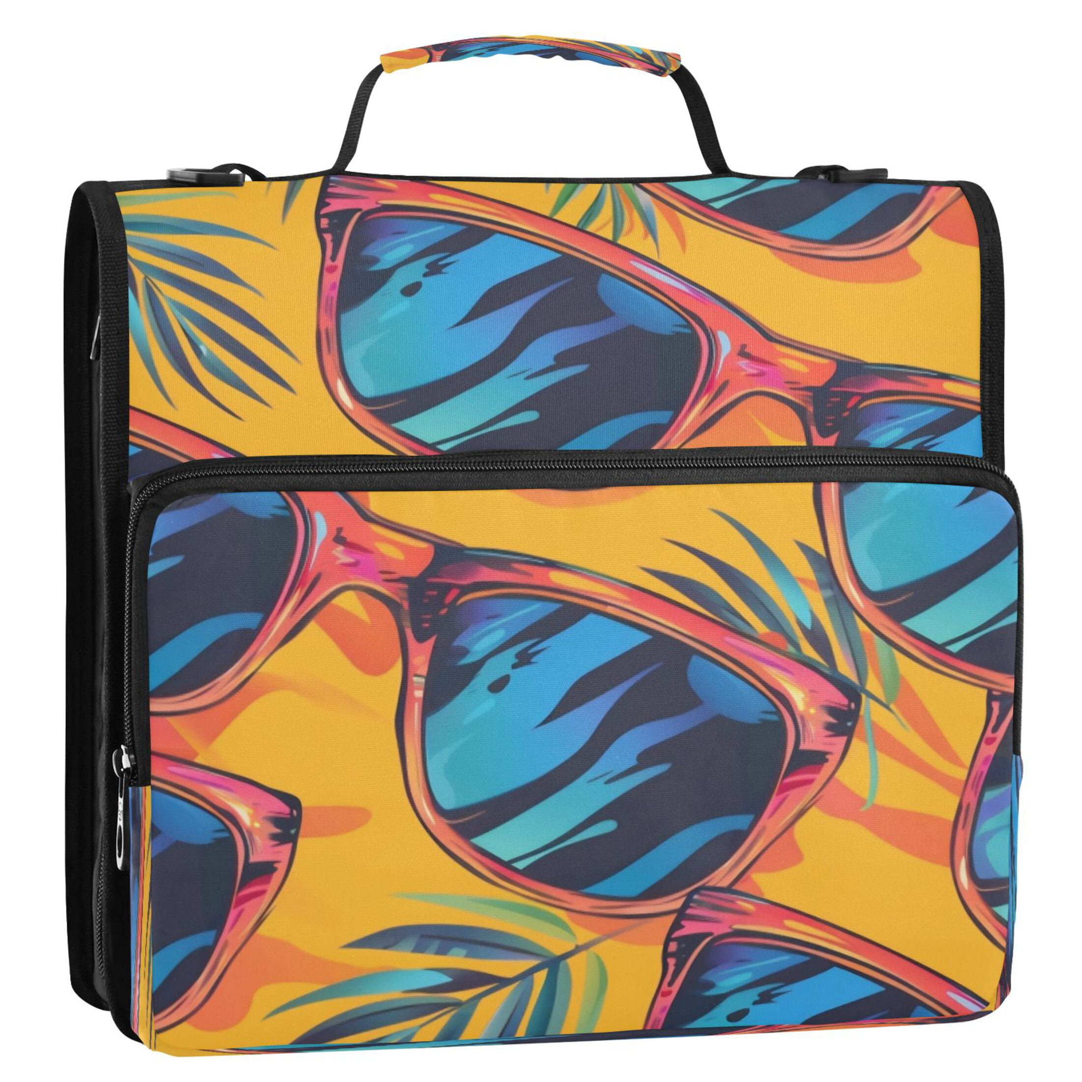 Circular Folder Package 13.6*3.5*12.4 Inches ,Binder Bag，Binder Organizer，Zipper Binder，3 Ring ...