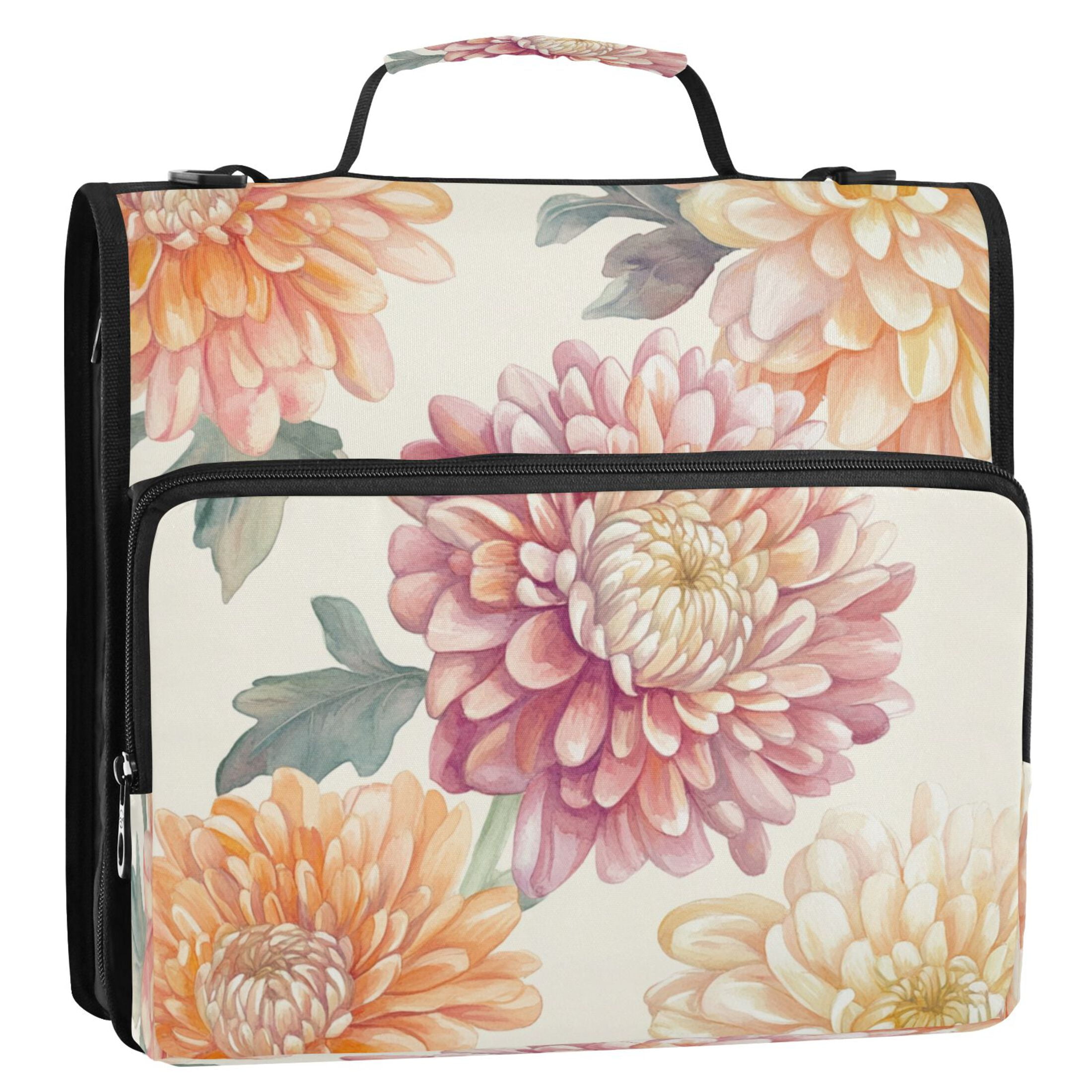 Circular Folder Package 13.6*3.5*12.4 Inches ,Binder Bag，Binder Organizer，Zipper Binder，3 Ring ...