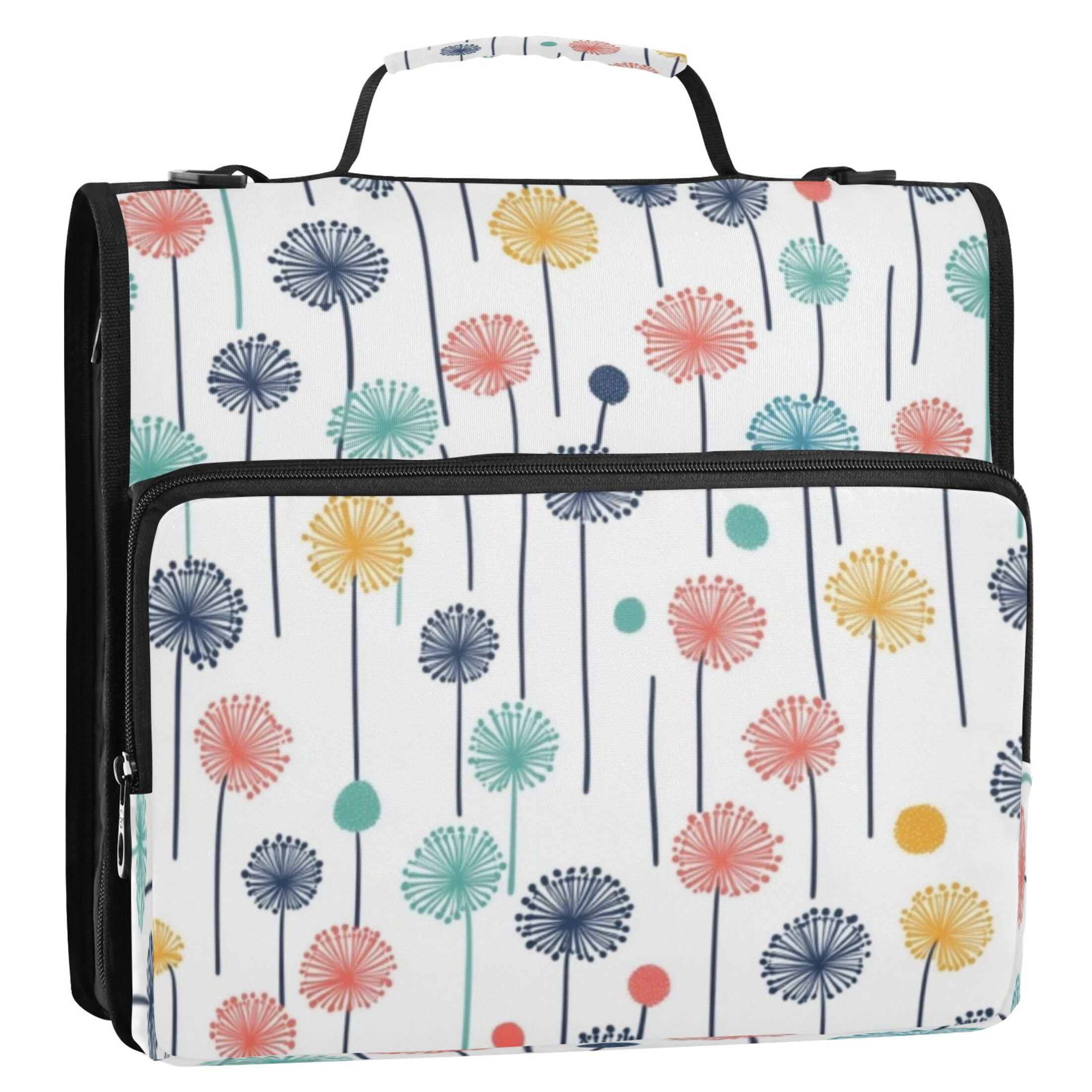 Circular Folder Package 13.6*3.5*12.4 Inches ,Binder Bag，Binder Organizer，Zipper Binder，3 Ring ...