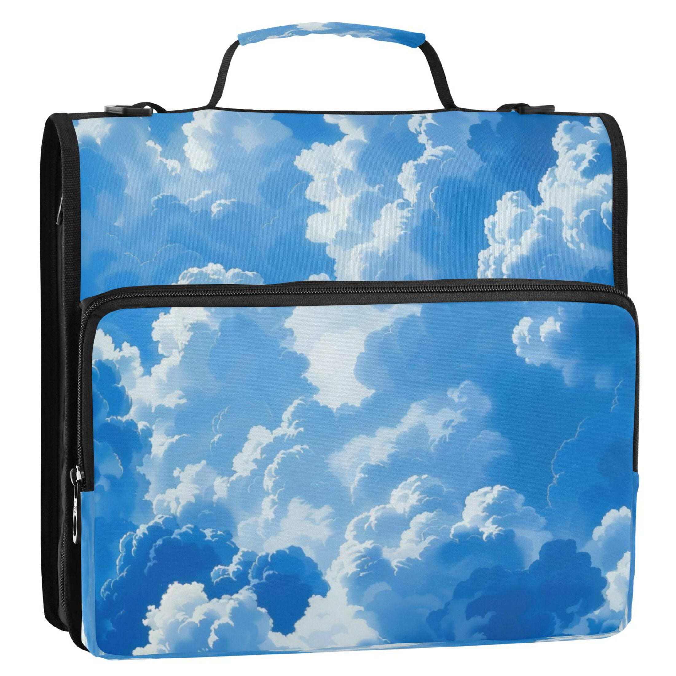 Circular Folder Package 13.6*3.5*12.4 Inches ,Binder Bag，Binder Organizer，Zipper Binder，3 Ring ...