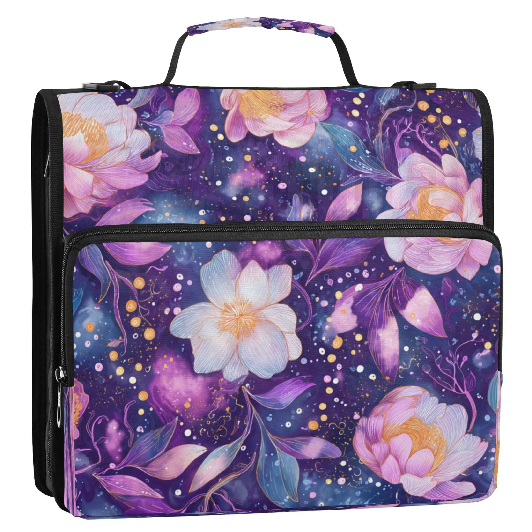 Circular Folder Package 13.6*3.5*12.4 Inches ,Binder Bag，Binder Organizer，Zipper Binder，3 Ring ...