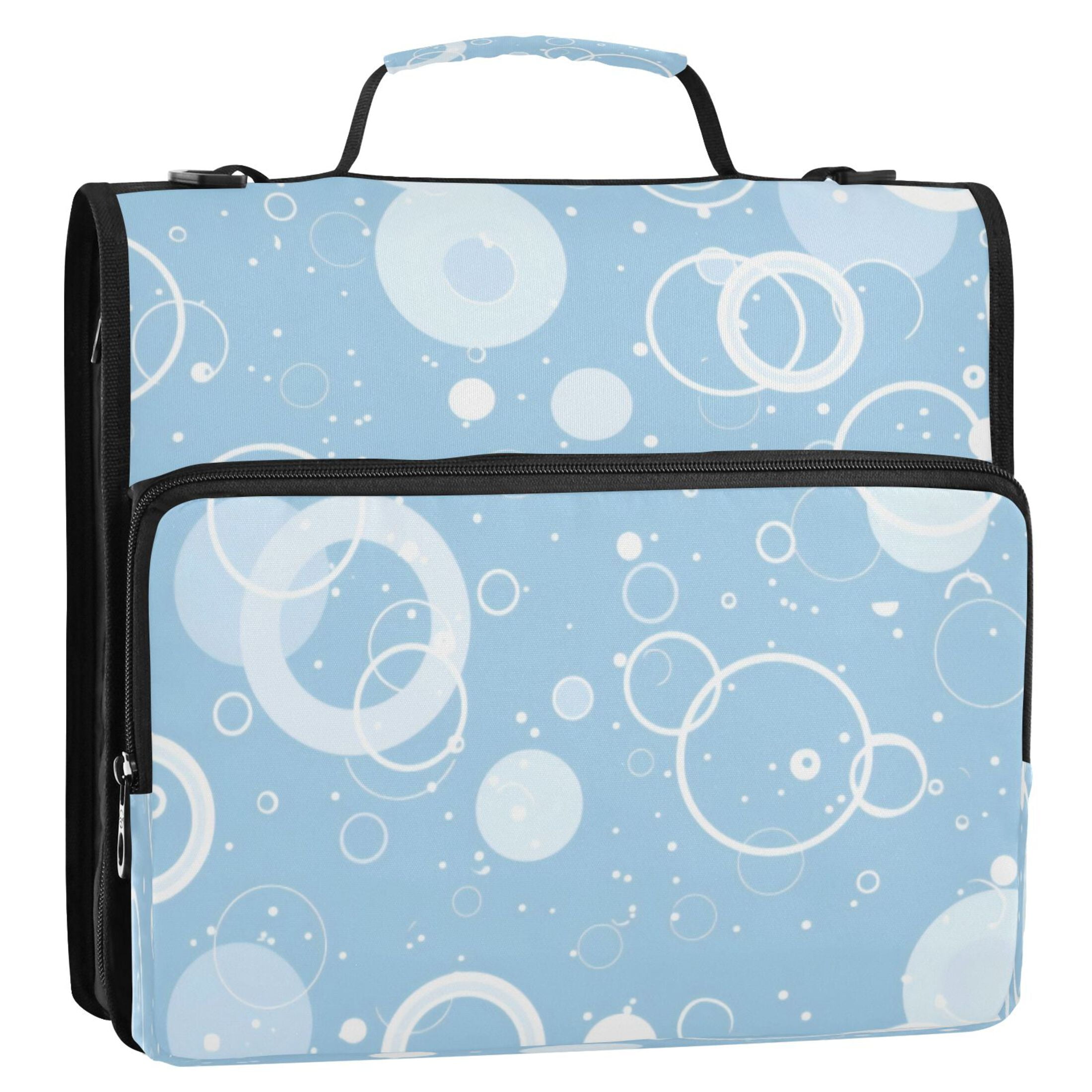 Circular Folder Package 13.6*3.5*12.4 Inches ,Binder Bag，Binder Organizer，Zipper Binder，3 Ring ...