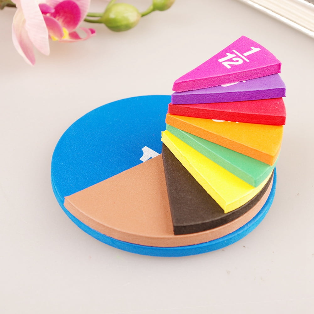 Circular Fractions Counting Kids Early Educational Math Toys Math ...