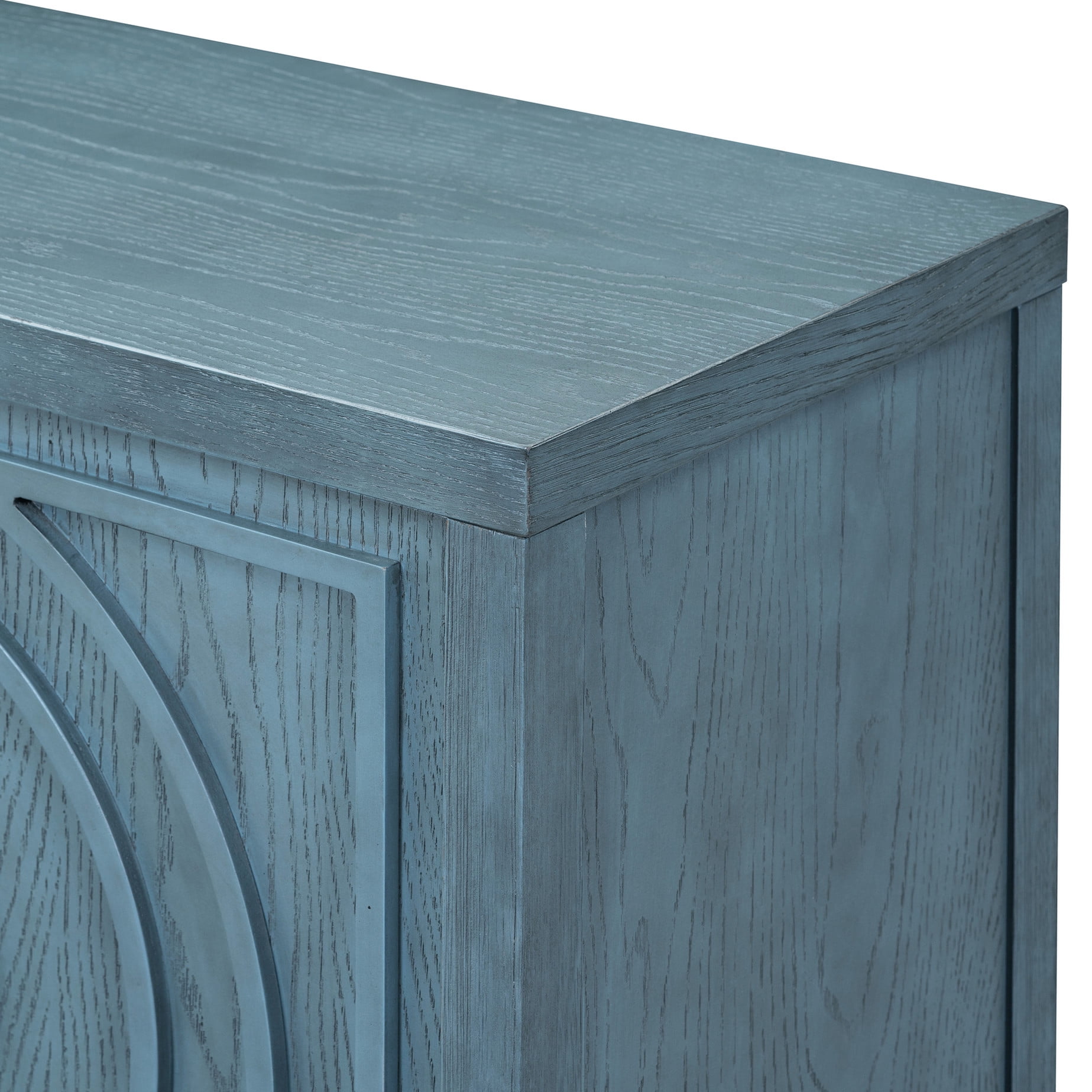 Circular Groove and Round Handle Sideboard | Used in Dining and Living ...