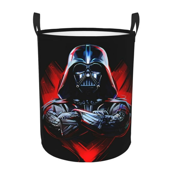 Circular Hamper Darth Vader With Handle Storage Basket Circular Storage ...
