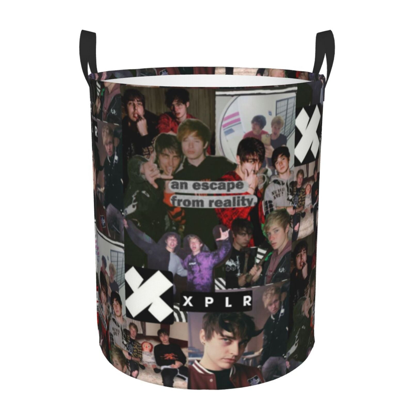 Circular Hamper Sam and Colby XPLR With Handle Storage Basket Circular ...