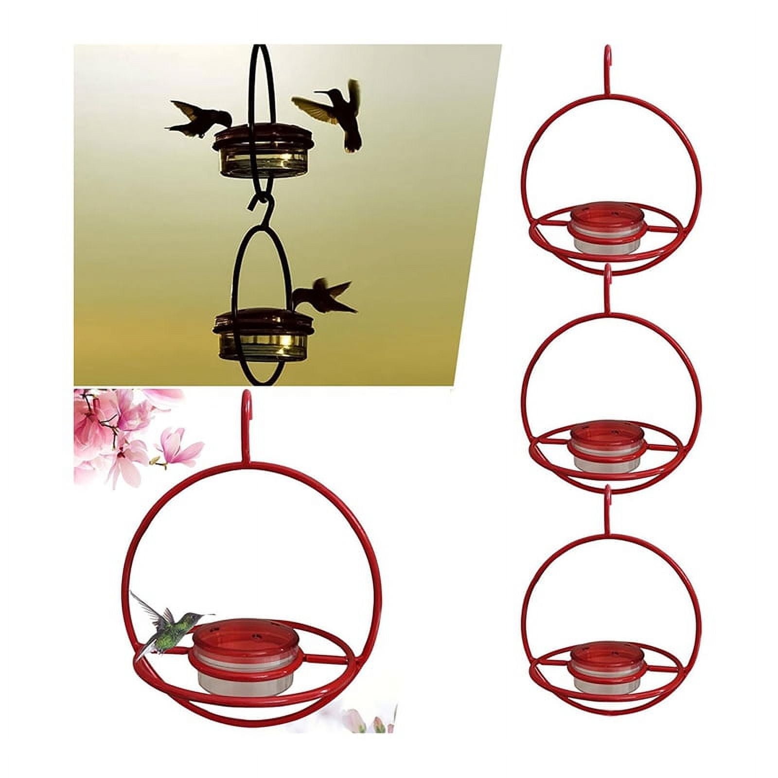 Circular Hanging Bird Feeder, Stackable Hanging Humming Bird Feeder ...