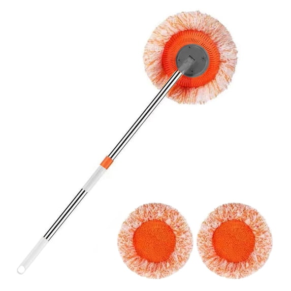 Circular Household Mop Sunflower Design Wall Ceiling Car Wash Mop Long ...