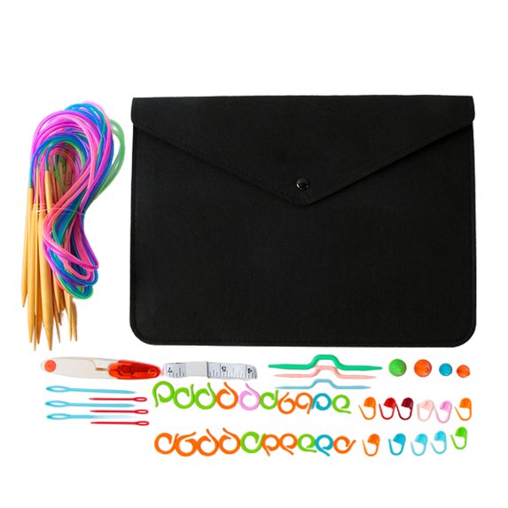 Circular Knitting Needle Set for Beginner Circular Needle with Cable ...