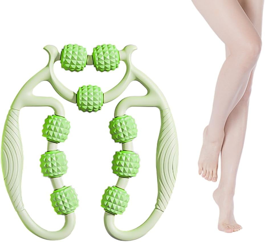 Circular Leg Clamp,2025 New Manual Massage Relax Roller with 9 Wheels ...