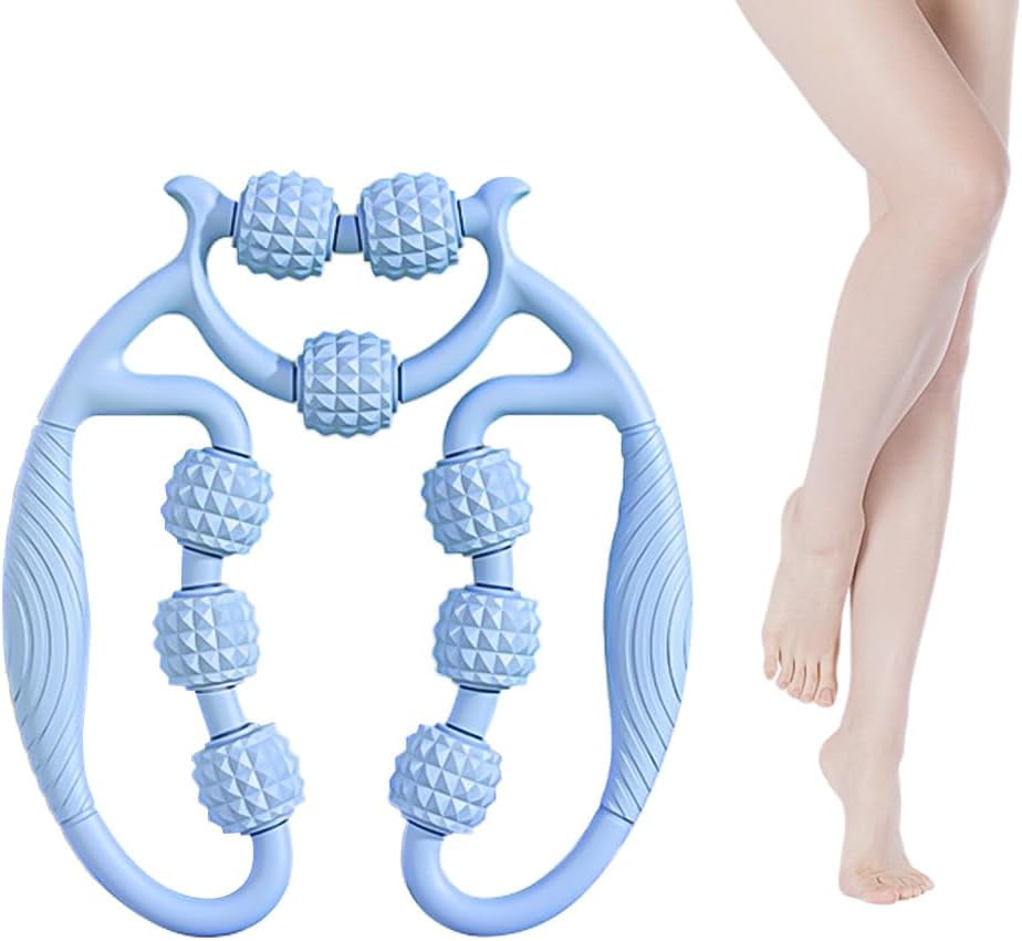 Circular Leg Clamp,2025 New Manual Massage Relax Roller with 9 Wheels ...