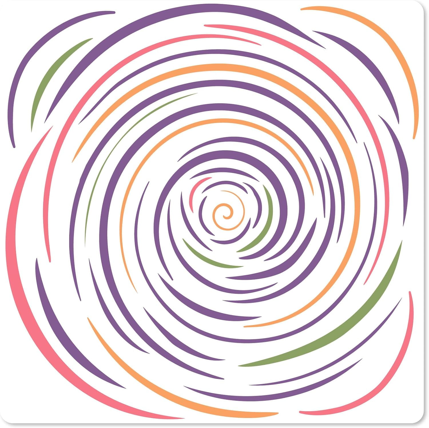 Circular Line Stencil for Painting 11.8 Inch Round Texture Drawing Art ...