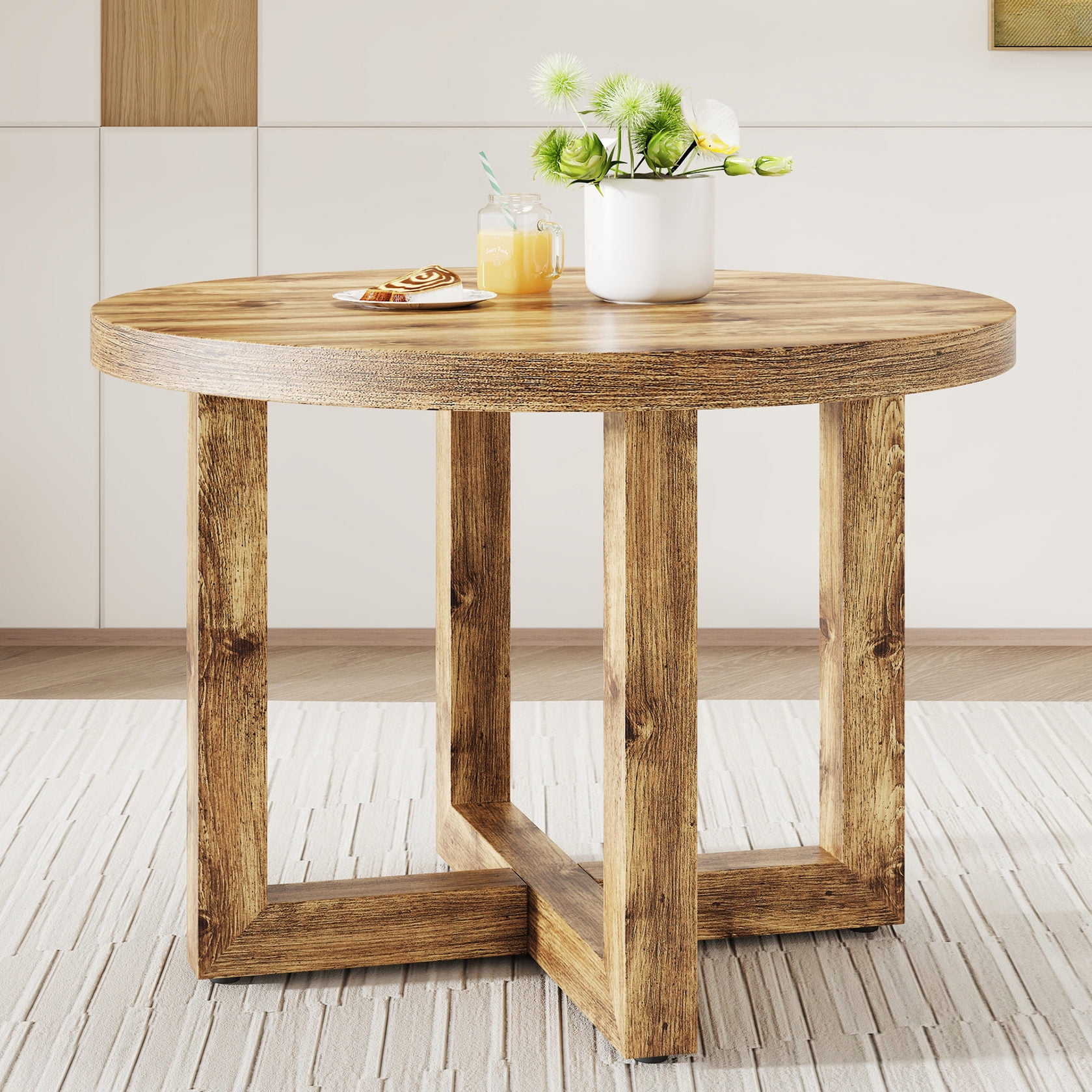 Circular MDF Dining Table for Modern Homes / Match Your Style - Walmart.com