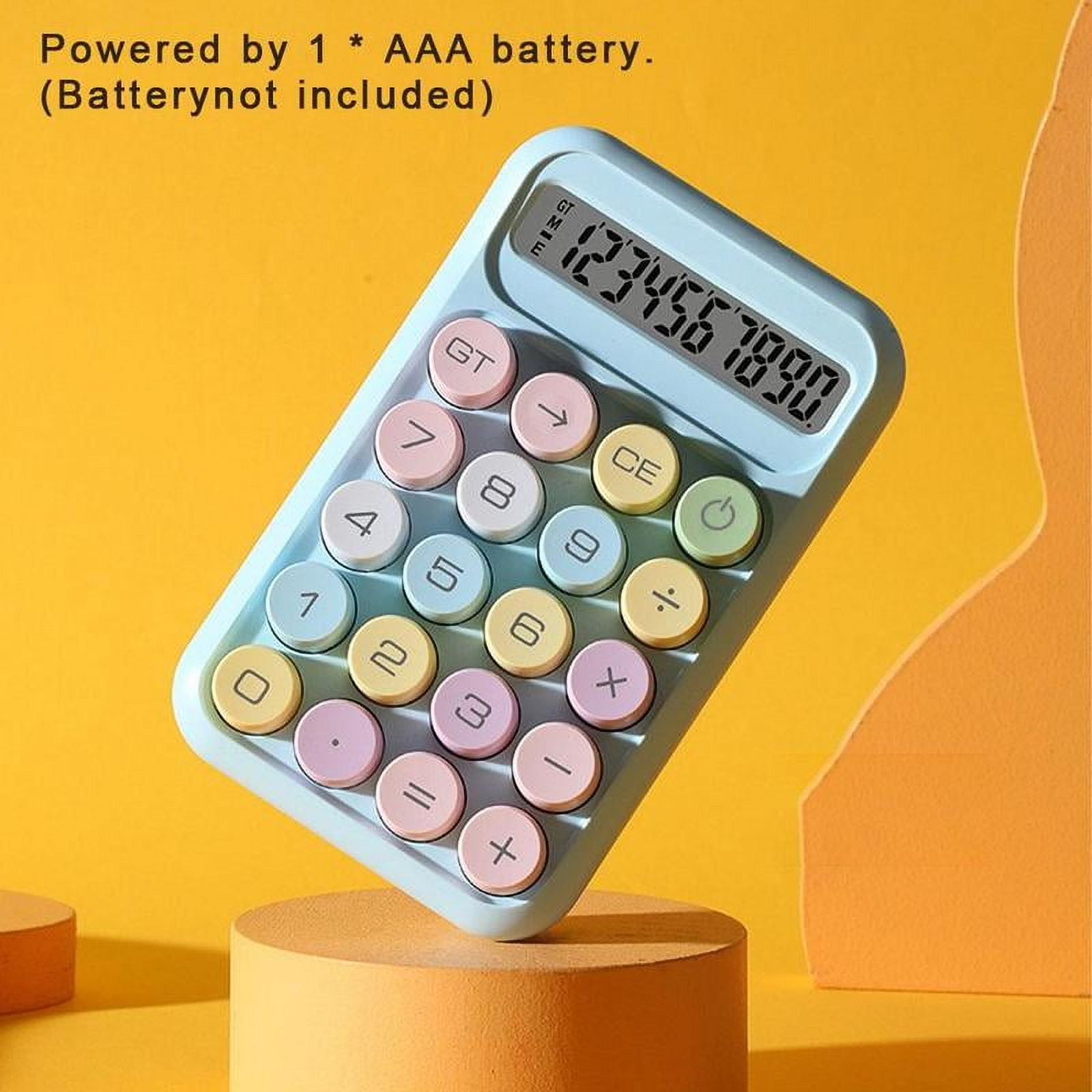 Circular Mechanical Desktop Calculator, 1 Count Battery Powered ...
