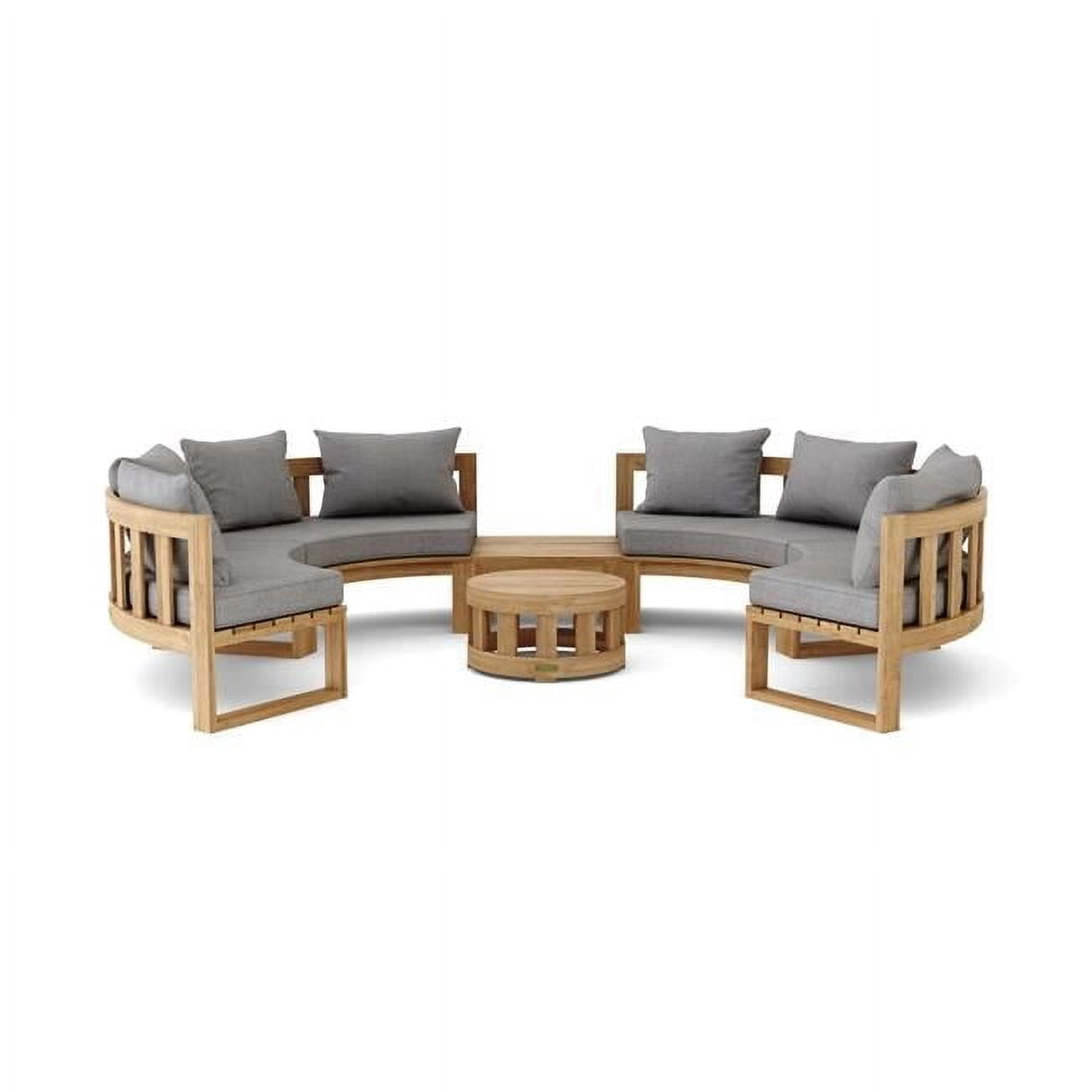 Circular Modular Deep Seating Set, Natural Smooth Well Sanded - Walmart.com