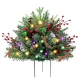 Circular Mushroom Planting Courtyard Christmas Tree， Lit Filler Lighted ...