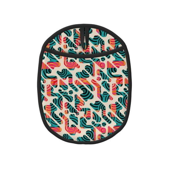 Circular Pattern Camouflage Pot Holders for Kitchen - Heat Resistant ...
