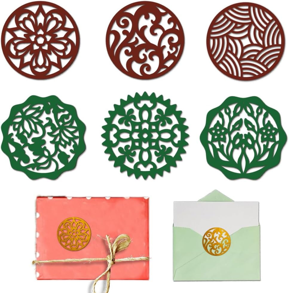 Circular Pattern Cutting Dies Symmetry Decorative Card Stitch Die Cut ...