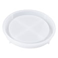 Circular Plate Silicones Molds Round Resin Tray Molds For Making Candle ...