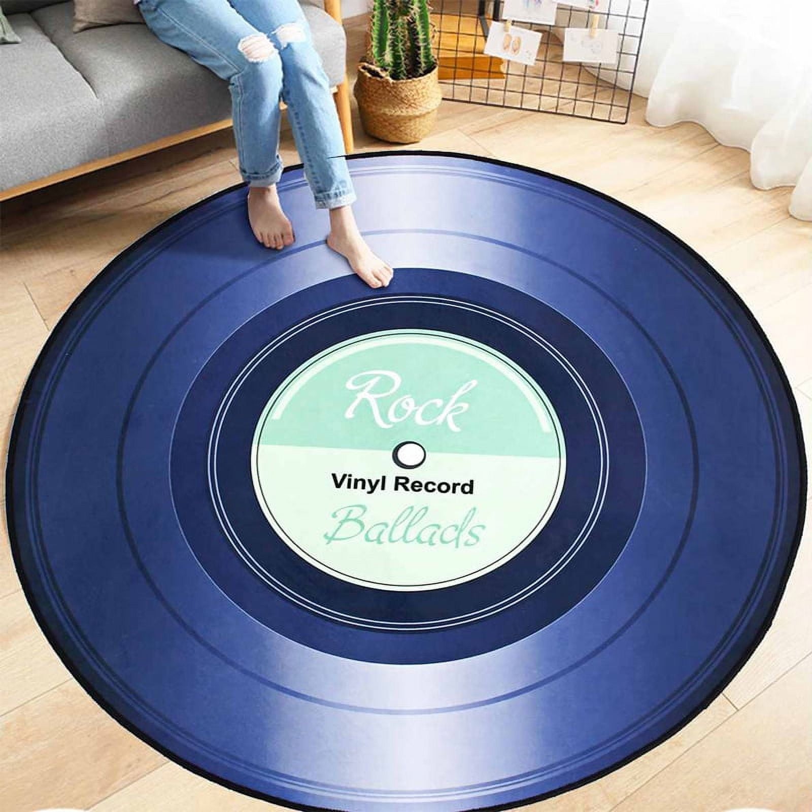 Circular Record Carpets for Living Room 3D Printing ity Sofa Coffee ...