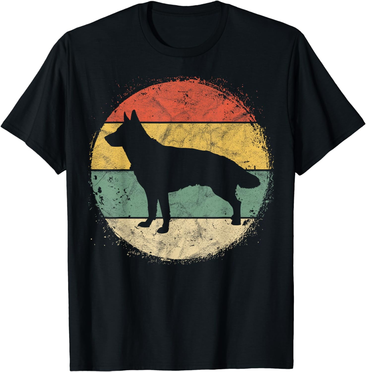 Circular Retro German Shepherd Owner Gift Shepard Dad Mom T-Shirt ...