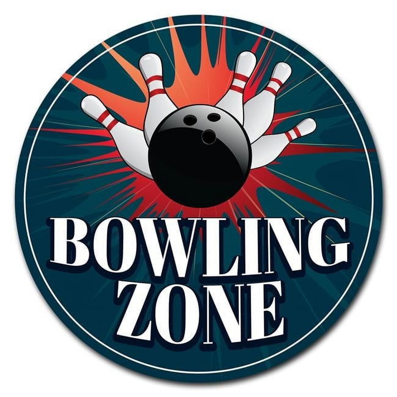 Circular Rigid Plastic Sign for 12 in. Tall - Bowling - Walmart.com
