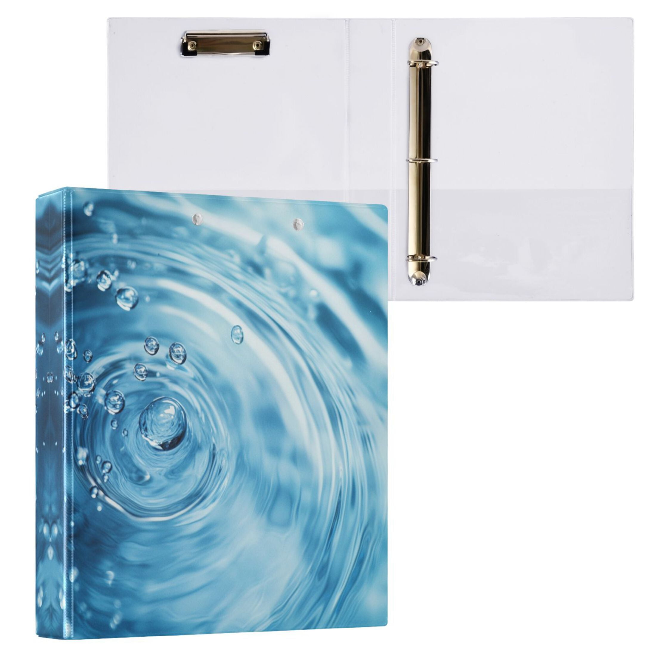 Circular Ripple 3 Ring Hardcover Binders 1.5in Round Rings for Letter ...