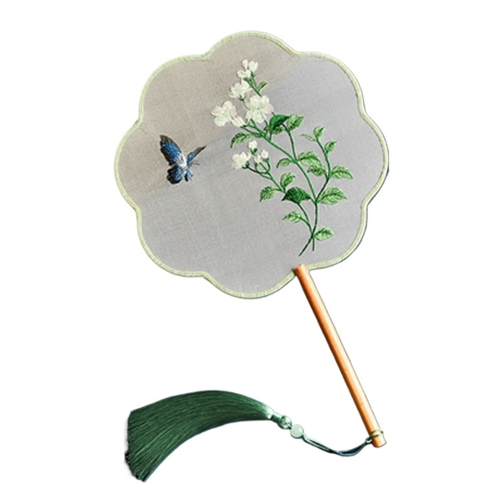 Circular Round Hand Fan, Art Embroidery, Classical, Ancient Costume ...