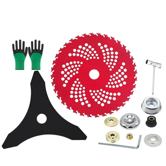 Circular Saw Blade for Weed Trimmers, Steel Wire Grass Trimmer Head, 9 ...