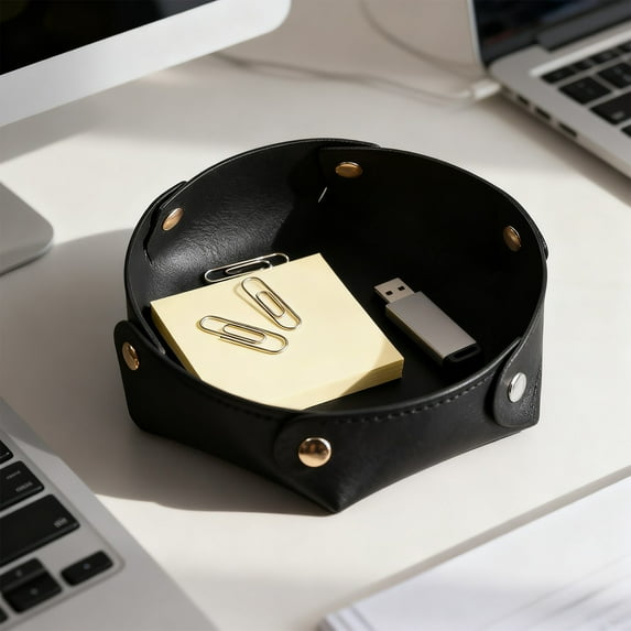 Circular Storage Box, Simple Desktop Entrance, Makeup Jewelry Tray, Key ...