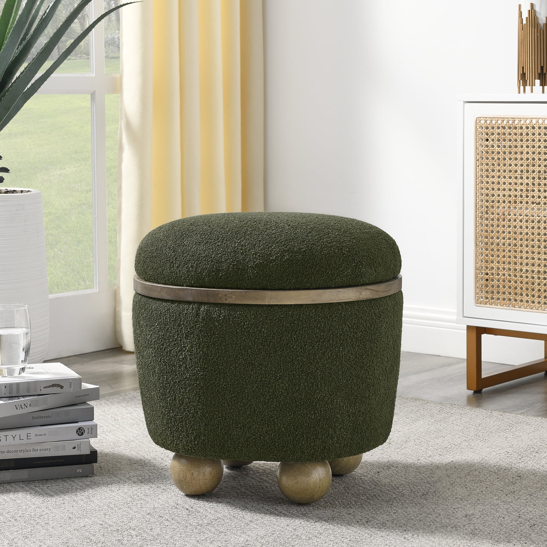 Circular Storage Stool | Comfortable Seating in Living Room and Home ...